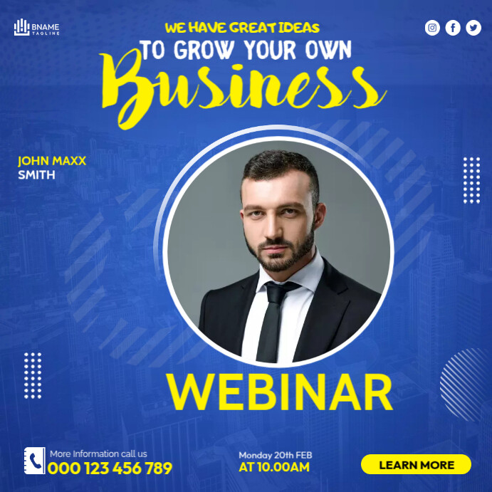 Business Training Template | PosterMyWall