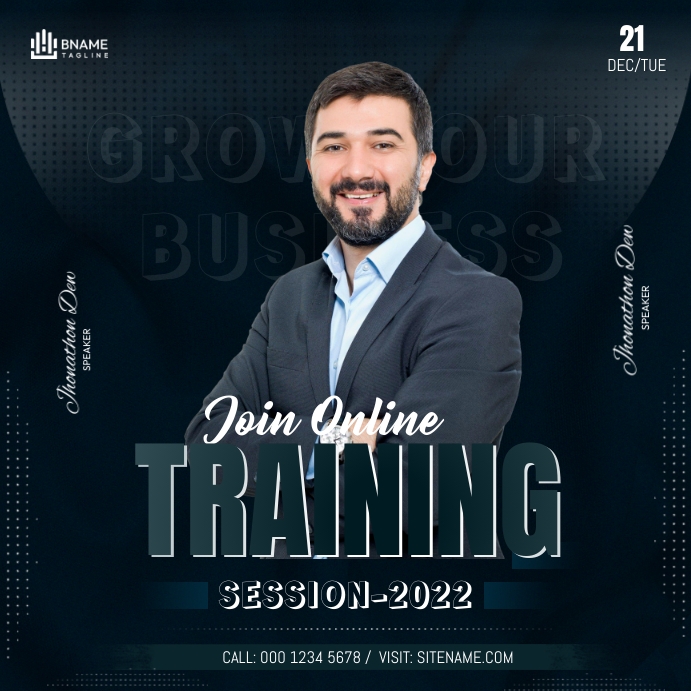 Business Training Template | PosterMyWall