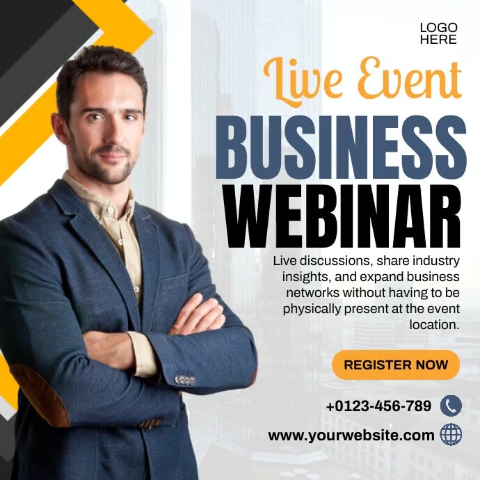 Business Webinar Ads Template | PosterMyWall