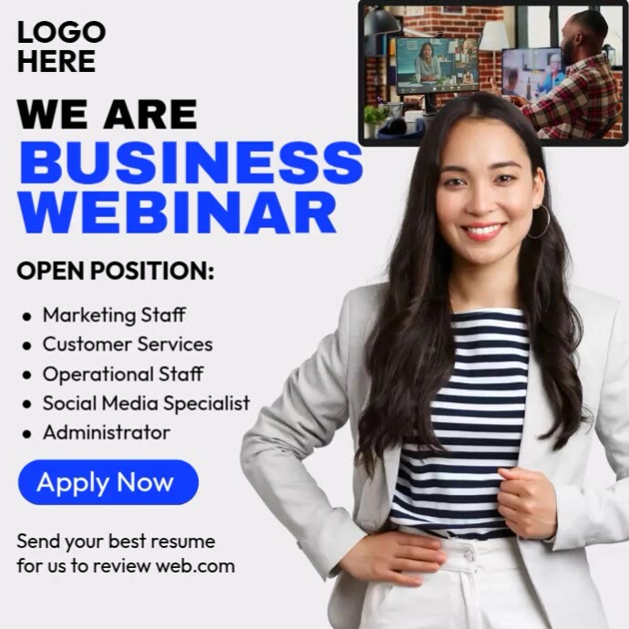 Business Webinar Ads Template | PosterMyWall