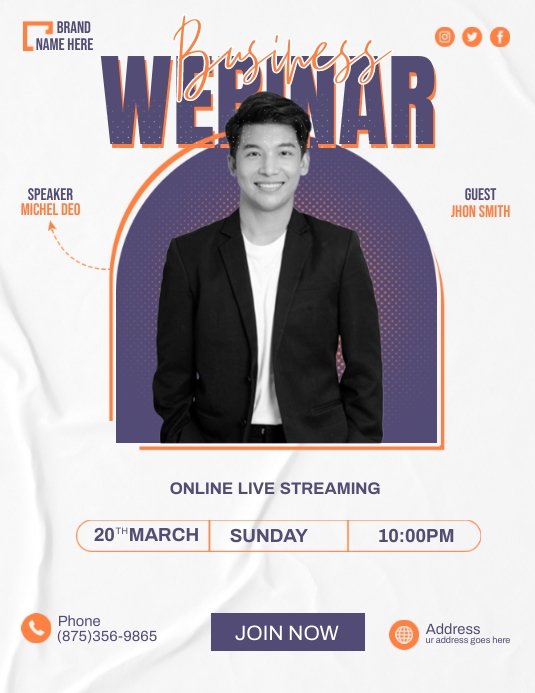 Business Webinar Ads Template | PosterMyWall