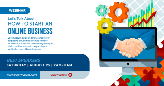 Business Webinar Banner Ads Template | PosterMyWall