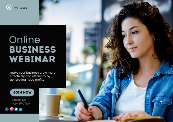 BUSINESS WEBINAR Template | PosterMyWall