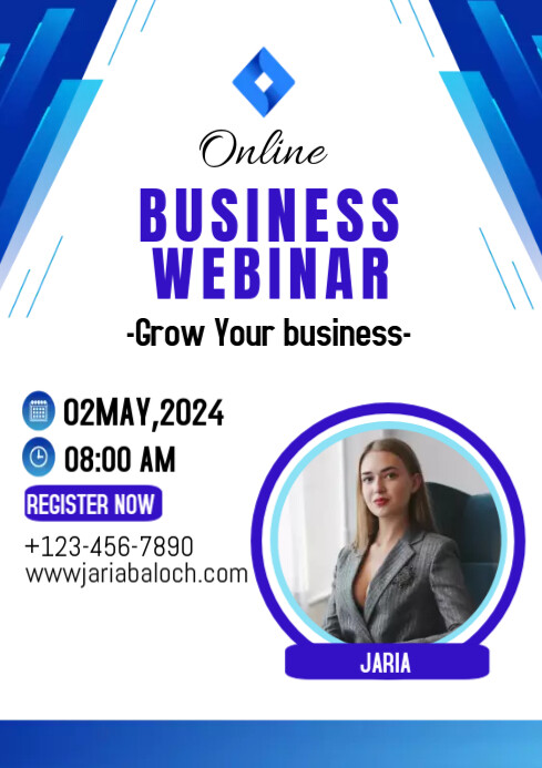 business webinar Template | PosterMyWall