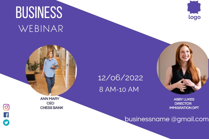 Business Webinar Template | PosterMyWall