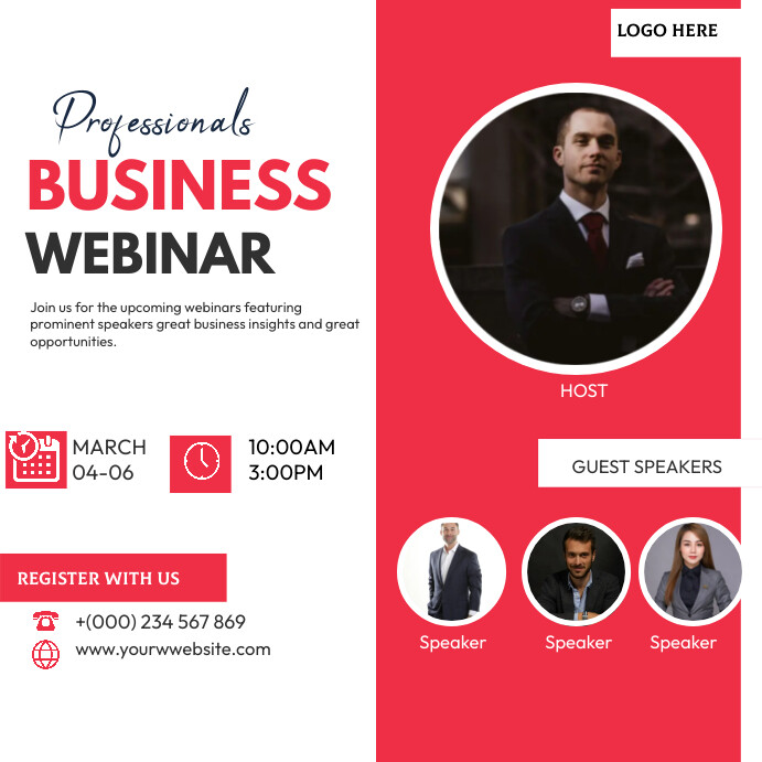 Plantilla de Business webinar | PosterMyWall