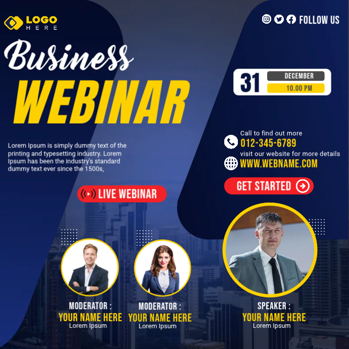 Copy of Business Webinar | PosterMyWall