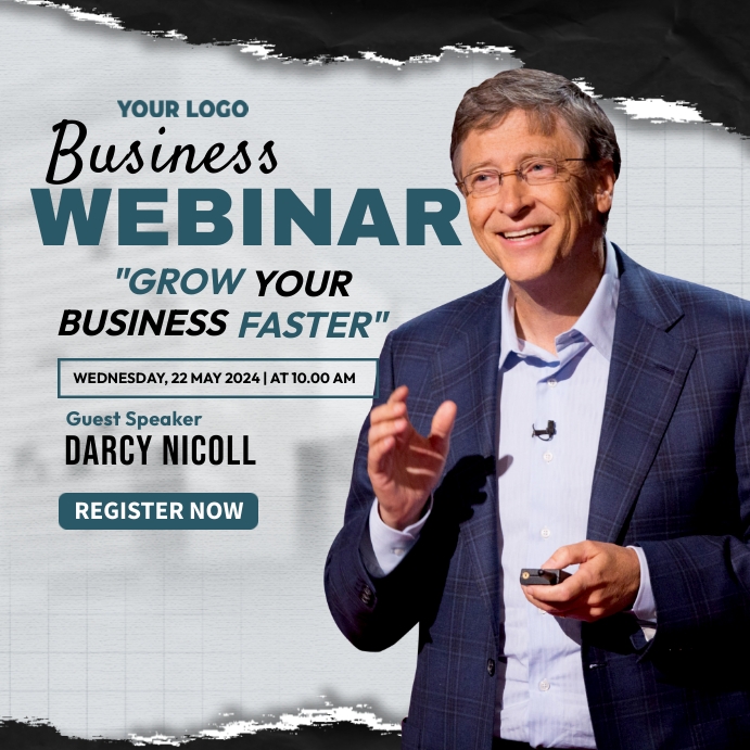 Business Webinar Template | PosterMyWall