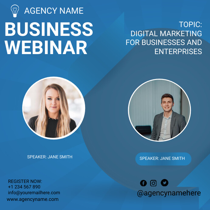 business webinar Template | PosterMyWall