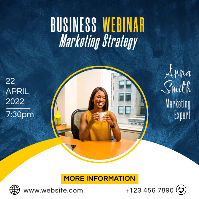 Copy of Business Webinar Instagram | PosterMyWall