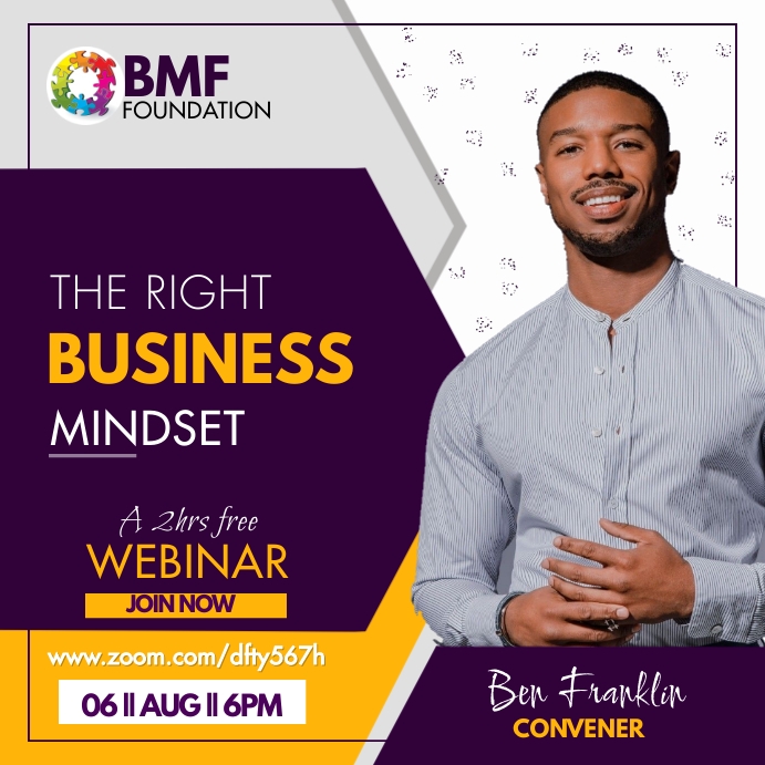 Business webinar post Template | PosterMyWall