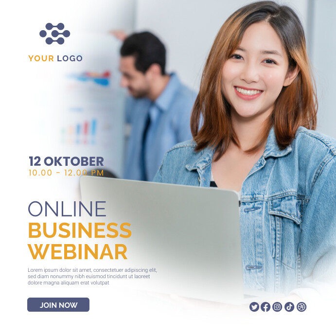 Copy of Business Webinar Poster | PosterMyWall