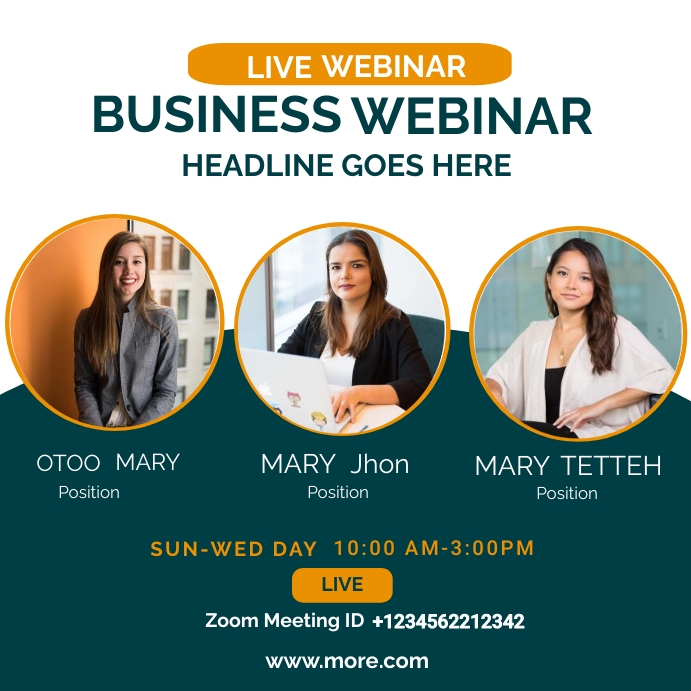 Business Webinar Poster Template | PosterMyWall