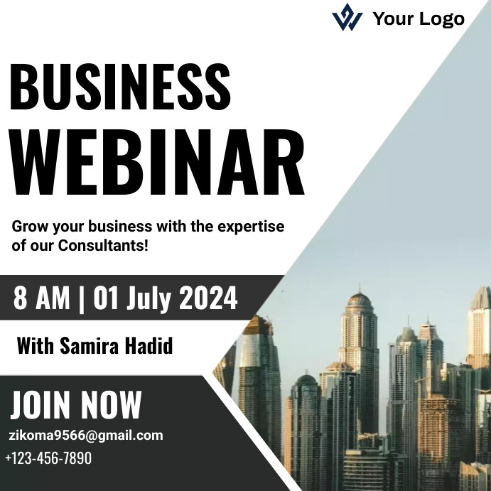 Business webinar Temple flyer (2) Template | PosterMyWall