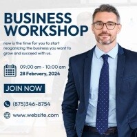 Business Workshop Ads Template | PosterMyWall