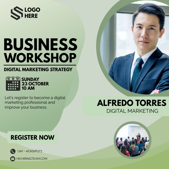 Copy of BUSINESS WORKSHOP / CONSULTATION TEMPLATE | PosterMyWall