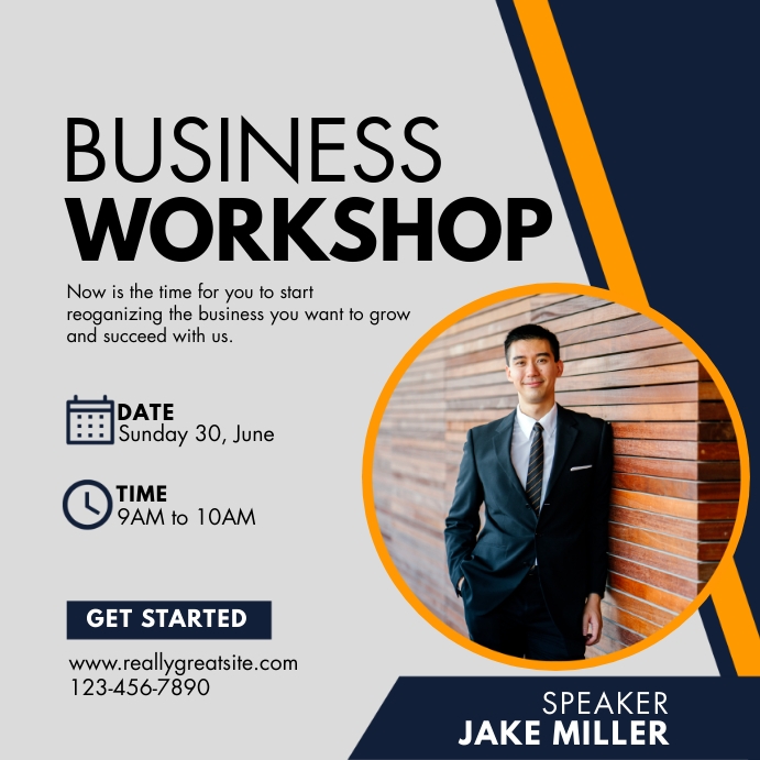 BUSINESS WORKSHOP / CONSULTATION TEMPLATE | PosterMyWall