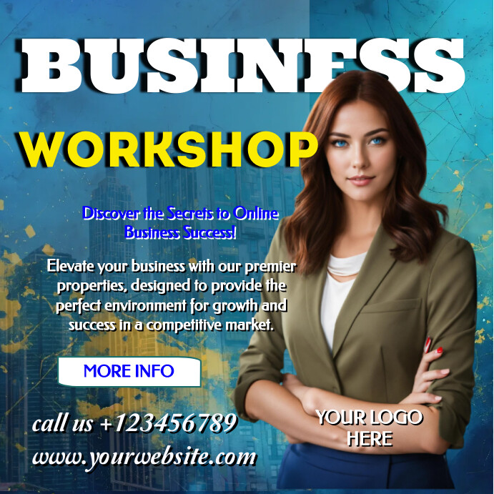 BUSINESS WORKSHOP Template | PosterMyWall