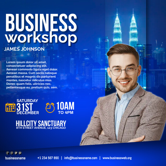 Copy of business workshop | PosterMyWall