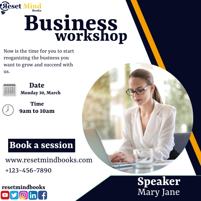 Copia de business workshop | PosterMyWall