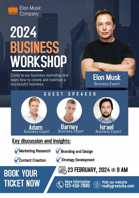 Business Workshop Flyer Template | PosterMyWall