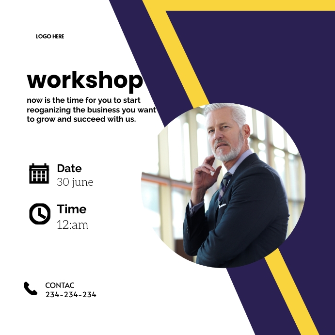 Plantilla de Business workshop instagram post | PosterMyWall