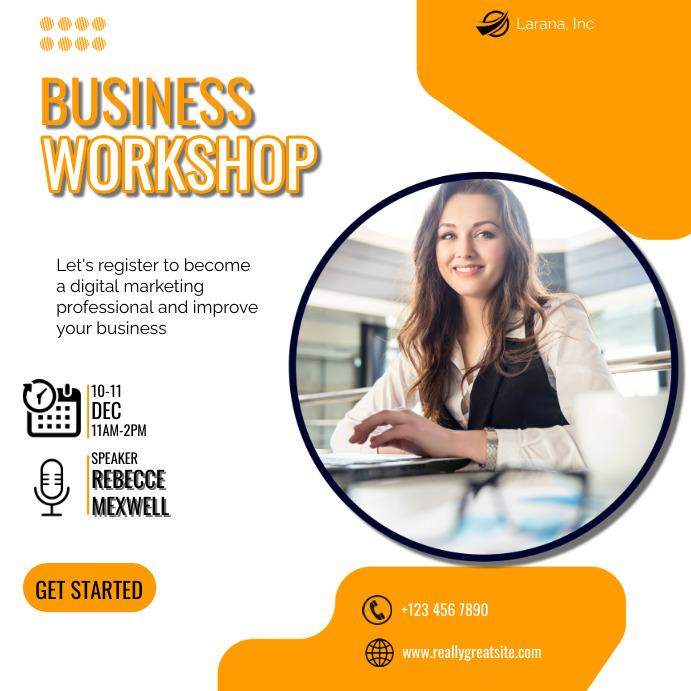 Business Workshop Template | PosterMyWall