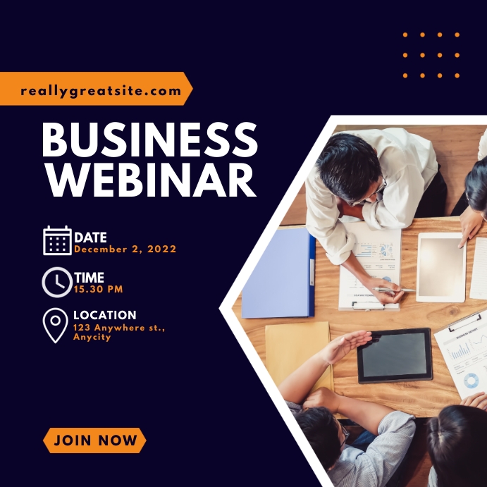 Plantilla de BUSINESS WORKSHOP / WEBINAR TEMPLATE | PosterMyWall