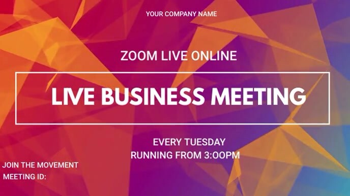 Copy of Business zoom meetings | PosterMyWall