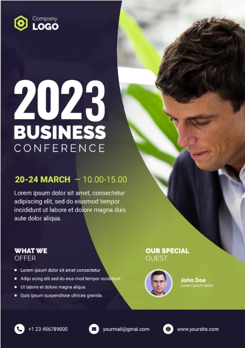 BUSSINESS CONFERANCE TEMPLATE | PosterMyWall