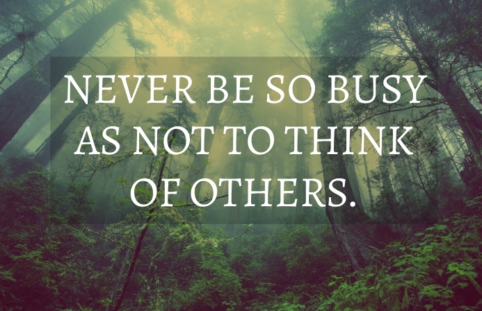 BUSY AND THINK QUOTE TEMPLATE | PosterMyWall