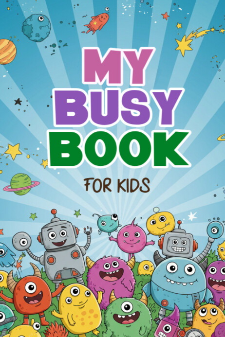 Busy Book Cover Template | PosterMyWall
