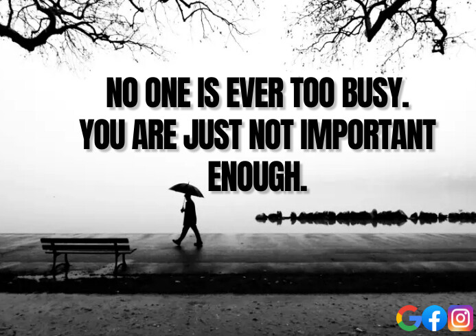 Copy of BUSY ENOUGH QUOTE TEMPLATE | PosterMyWall