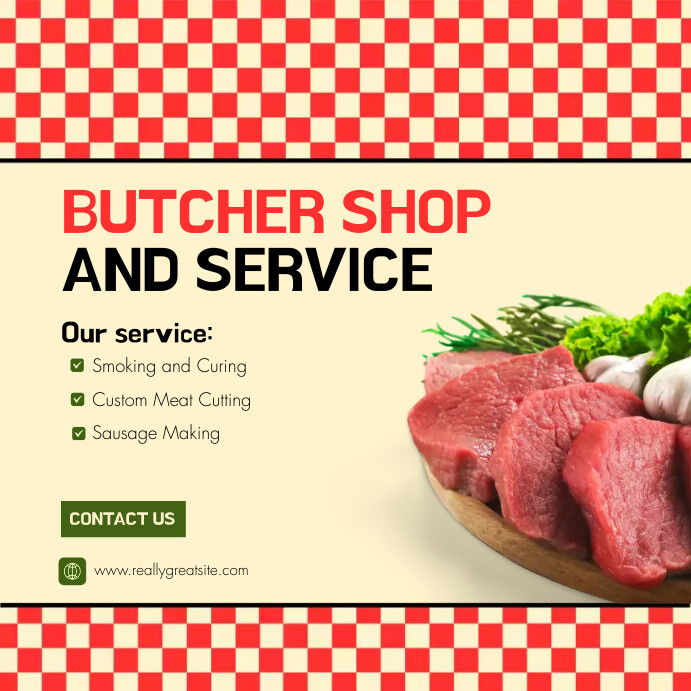 butcher meat shop template FLYERS | PosterMyWall