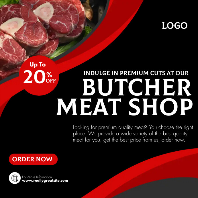 butcher meat shop template FLYERS | PosterMyWall