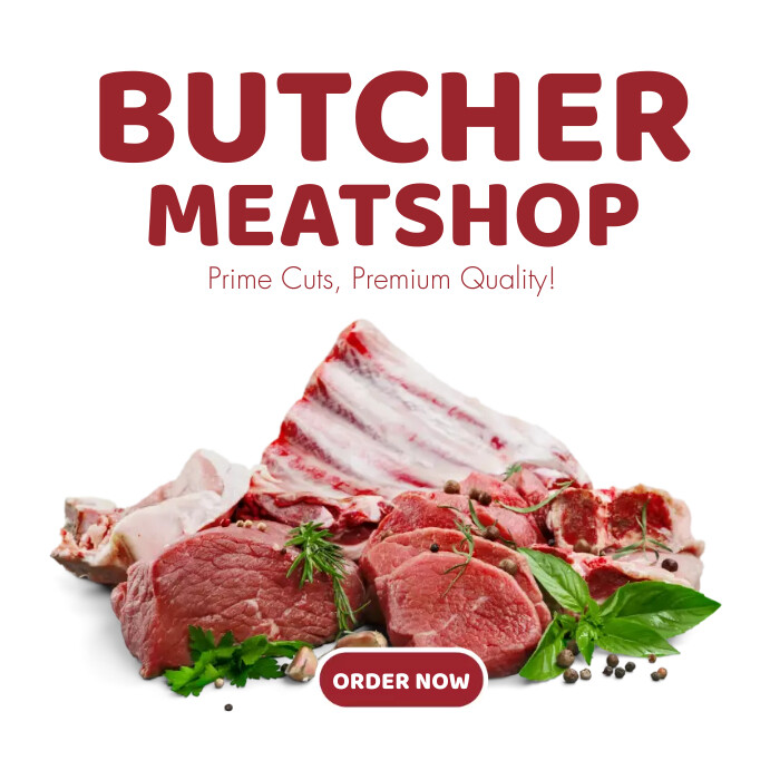 butcher meat shop template FLYERS | PosterMyWall