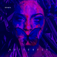 Blue Butterfly Mixtape CD Cover Music Template | PosterMyWall