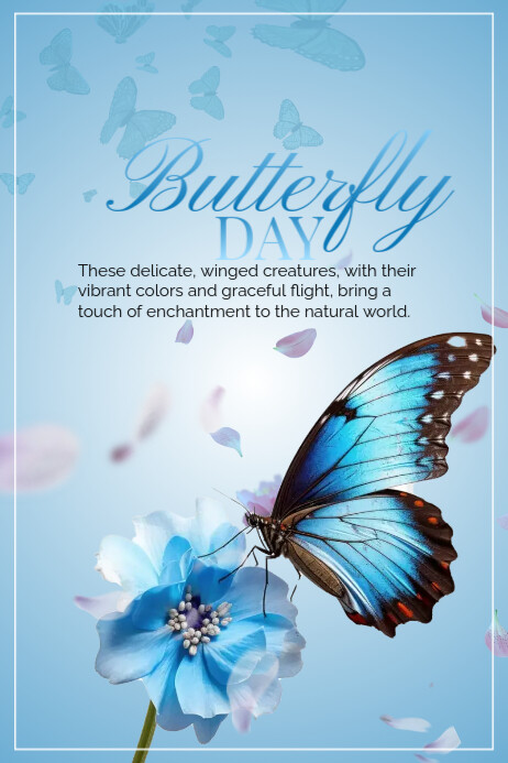 Butterfly Day Poster Template | PosterMyWall