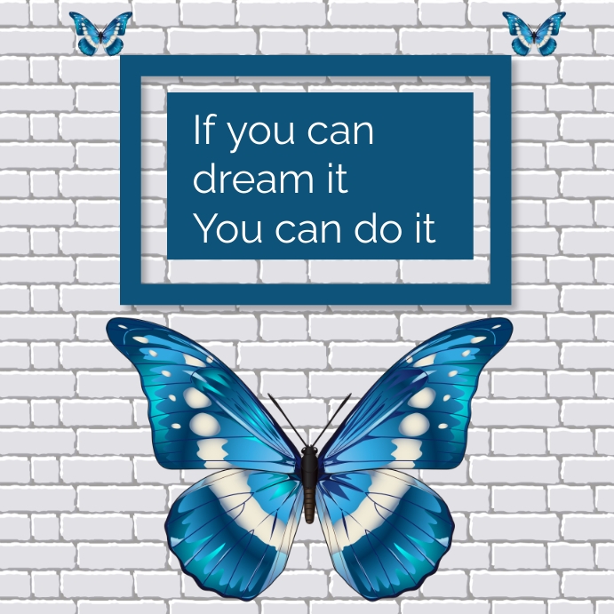 Butterfly insta post Template | PosterMyWall