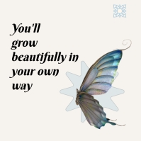 Butterfly post Template | PosterMyWall