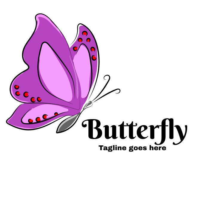 butterfly logo, Butterfly beauty logo (1) Template | PosterMyWall