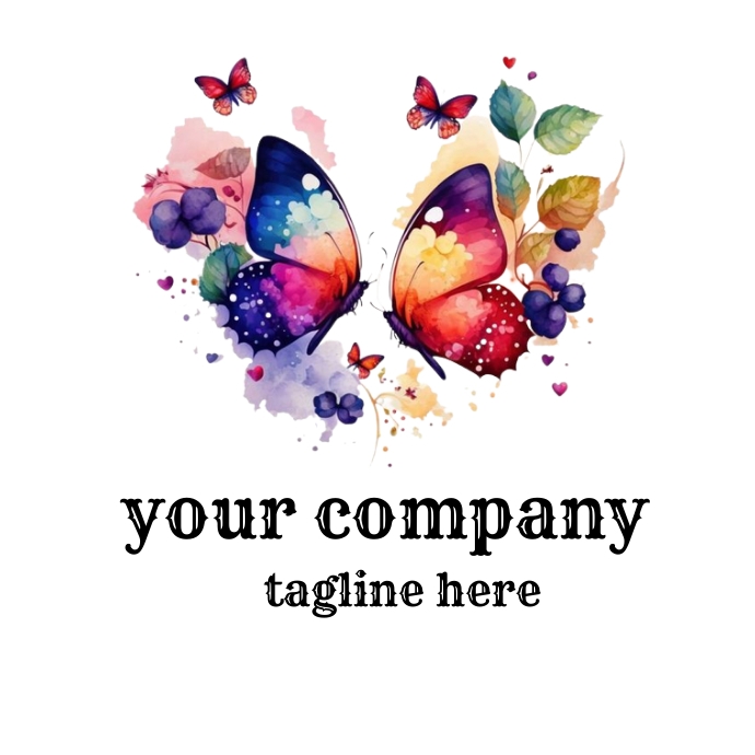 butterfly logo Template | PosterMyWall