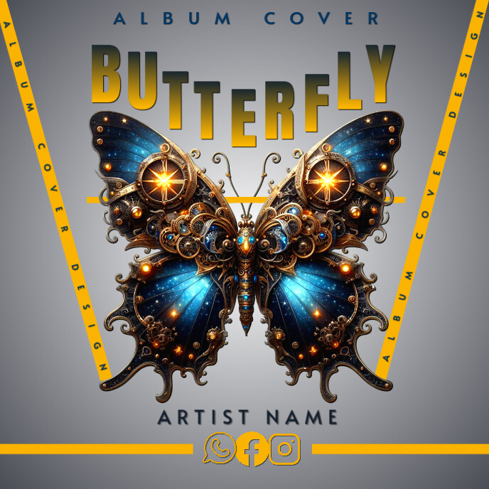 Copy of Butterfly Music Album Cover | PosterMyWall