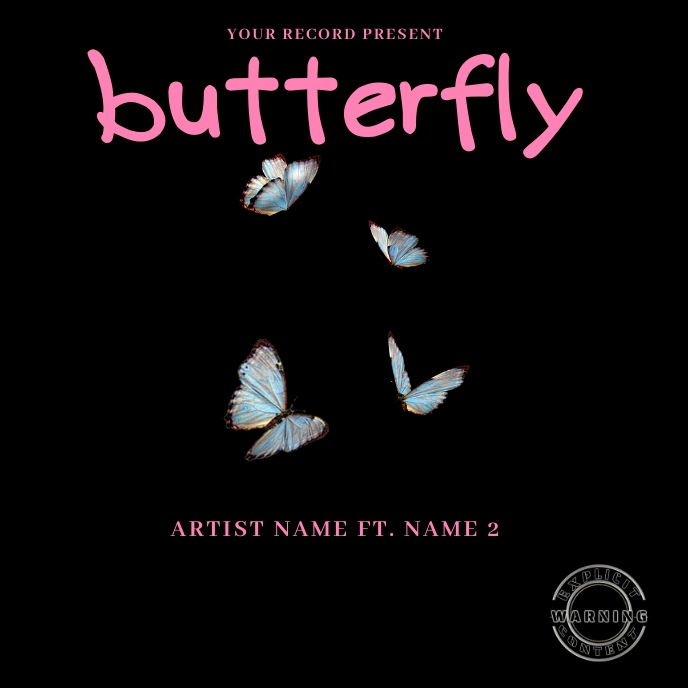 Copy of butterfly music Mixtape/Album Cover Art | PosterMyWall