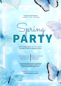 Spring Party Invitation Template | PosterMyWall