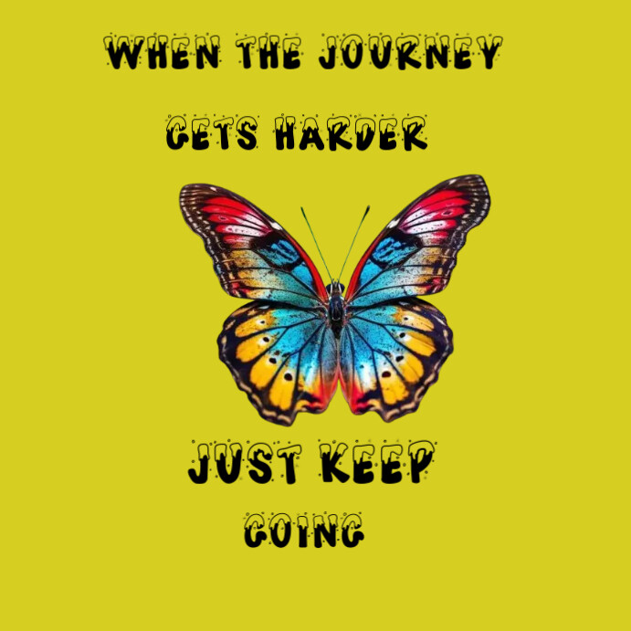 Butterfly post Template | PosterMyWall