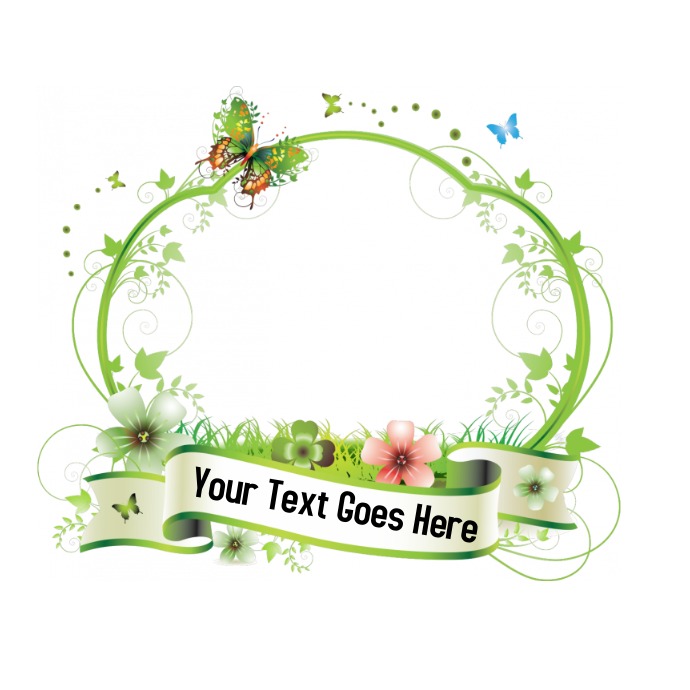 Butterflys Garden Scene Template | PosterMyWall