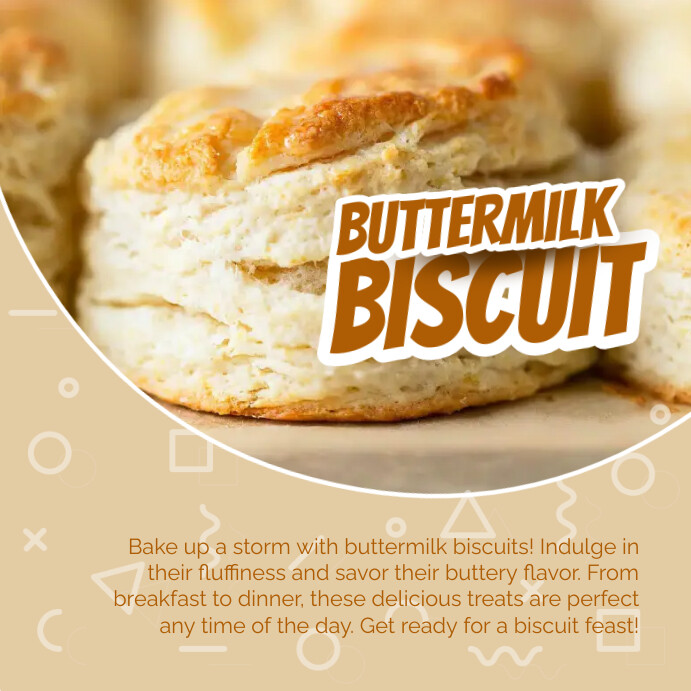 Copy of Buttermilk Biscuit Day Instagram Post | PosterMyWall
