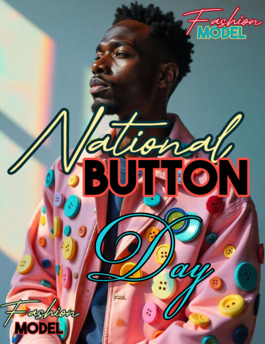 Button day Template | PosterMyWall