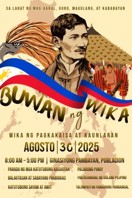 Buwan ng Wika 2025 Celebration Poster Template | PosterMyWall